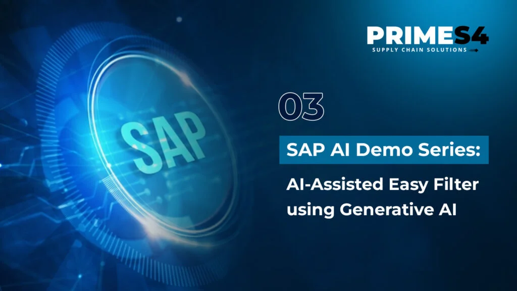 SAP AI Demo Series: 04 – SAP Joule Introduction – PrimeS4